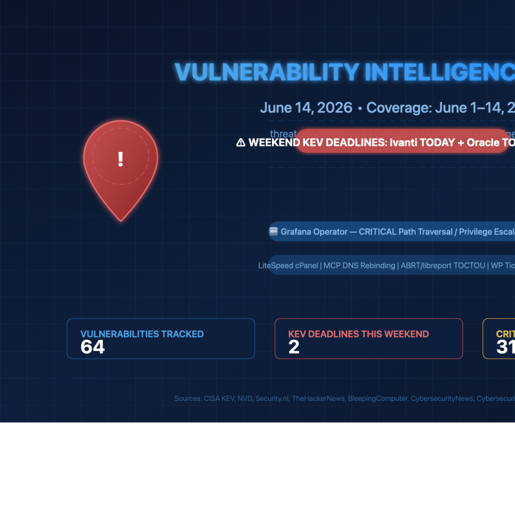 Vulnerability Intelligence Report — June 14, 2026 - Threat-Modeling.com